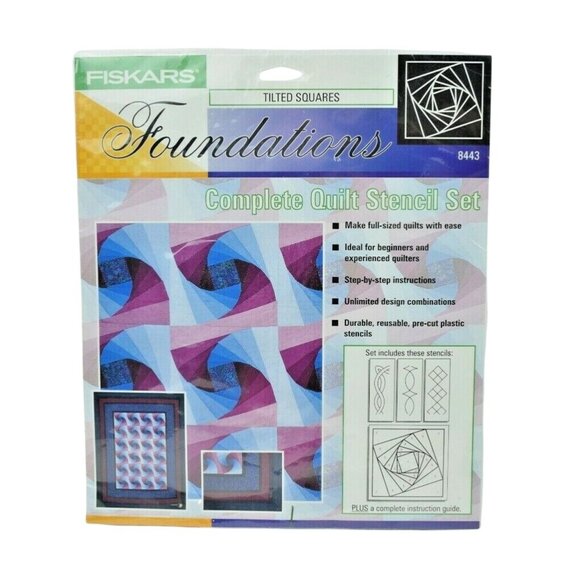 Fiskars | Office | Fiskars Foundations Tilted Squares Complete Quilt ...